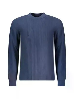 BOSS Ribbed-knit Cotton Sweater - Blue