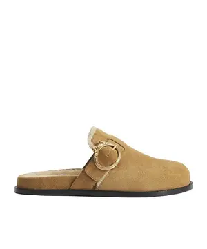 Dior Dioralps Médaillon Buckle Mule - Hazelnut