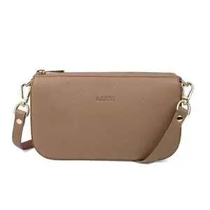 AARNI Sola Handbag, Sand - Silver