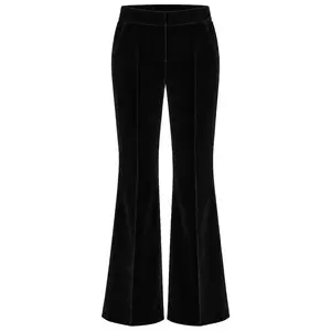 MAVLO Velvet Flared Trousers