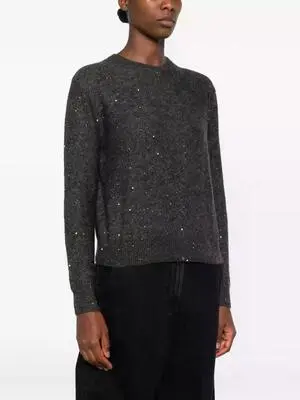 PAPER LACE Sequin-embellished Cashmere Sweater