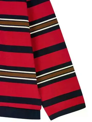 STUDIO TOMBOY Adjustable-hem Striped Sweatshirt