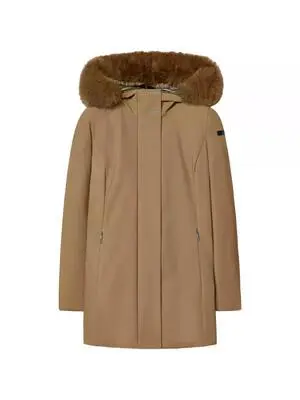 RRD Surflex Faux-fur Trim Hooded Jacket - Neutrals