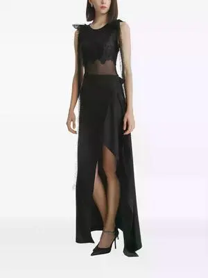 2310 STUDIO Asymmetric Wrap-style Skirt