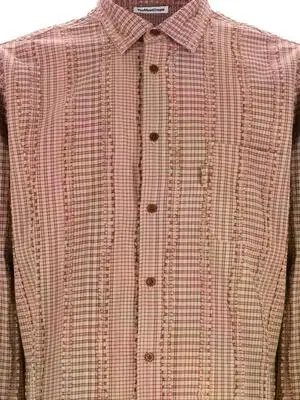 You Must Create Curtis Check-print Textured Shirt