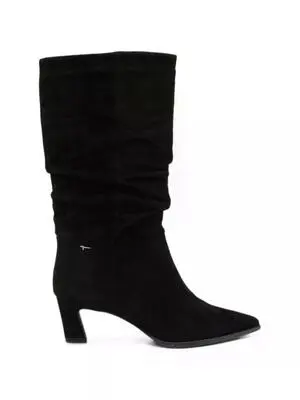 TAMARIS Suede Mid-calf Boots - Black