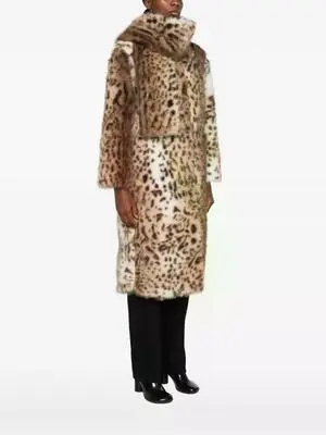 LA PISCINE Leopard-print Coat