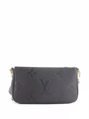 LOUIS VUITTON Multi Pochette Accessoires Monogram Empreinte Giant Crossbody Bag - Black