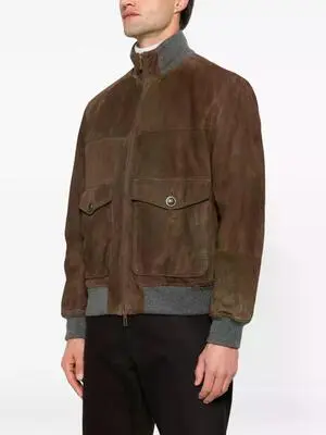 Brunello Cucinelli Suede-finish Panelled Jacket