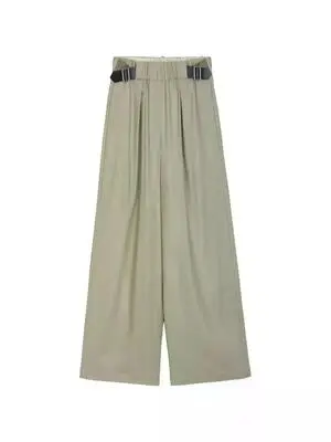 ALYSI Buckled-waist Wide-leg Trousers