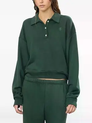 Eterne Polo-collar Cropped Sweater
