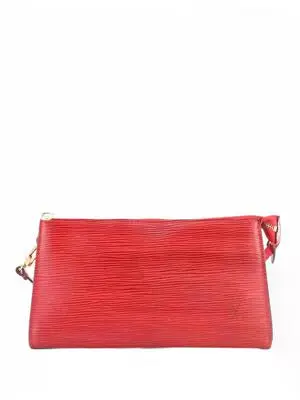 LOUIS VUITTON Pochette Accessoires Epi Leather Clutch Bag - Red