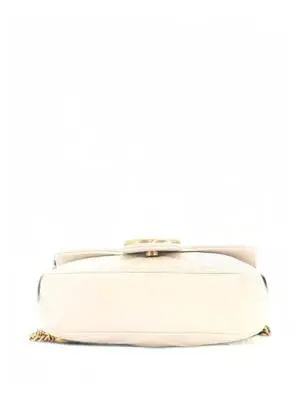 Gucci Gg Marmont Flap Bag Matelasse Leather Super Mini Crossbody Bag