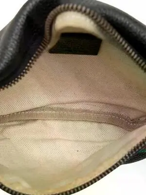 Gucci 2000-2015 Small Grained Calfskin Web Logo Belt Bag
