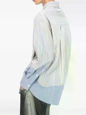 FENG CHEN WANG Striped Patchwork Shirt
