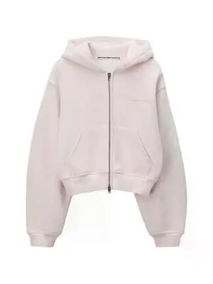 Alexander Wang Hotfix-embellished Zip-up Hoodie