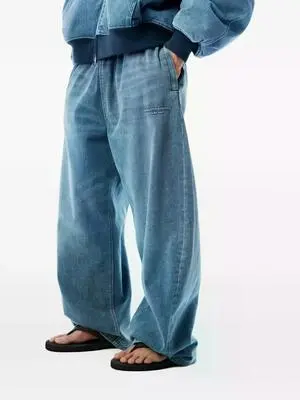Alexander Wang Brushed-denim Track Pants