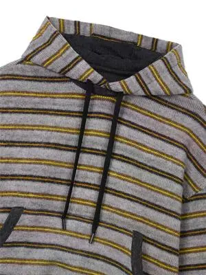 STUDIO TOMBOY Striped Drawstring Hoodie