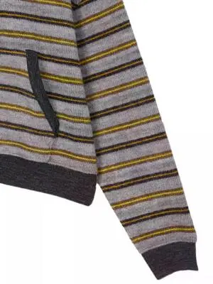 STUDIO TOMBOY Striped Drawstring Hoodie