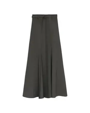 ALYSI Belted Midi Skirt