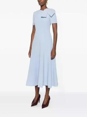 Roland Mouret Bow-detail A-line Midi Dress