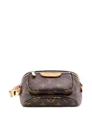 LOUIS VUITTON Bum Bag Monogram Canvas Mini Belt Bag - Brown