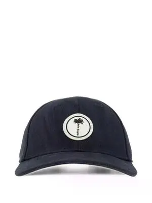 Palm Angels Logo-patch Baseball Cap - Blue