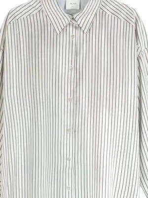 ALYSI Vertical-stripe Long-sleeve Shirt - Neutrals
