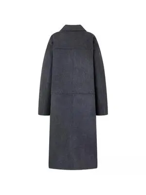 STUDIO TOMBOY Patch-pocket Single-breasted Coat - Grey