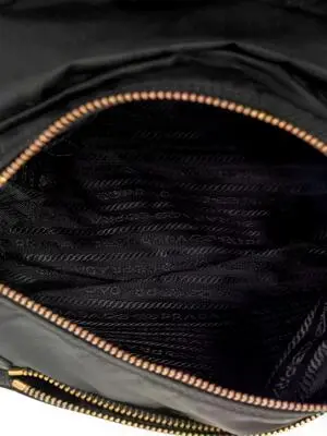 Prada 2000-2013 Tessuto Zip Double Buckle Messenger Bag Crossbody Bag