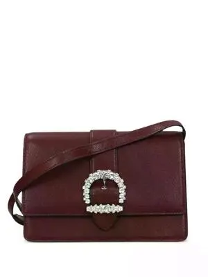 JIMMY CHOO Crystal-buckle Shoulder Bag
