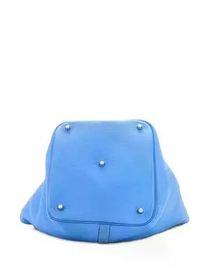 Hermès Bicolor Picotin Lock Bag Clemence With Swift Gm Tote Bag - Blue