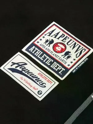 AAPE BY *A BATHING APE Moonface Patch Baseball Shirt