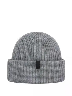 SLOWEAR Ribbed-knit Beanie Hat - Grey