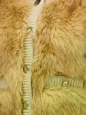 Moncler Alpaca And Wool Blend Padded Cardigan Neutrals