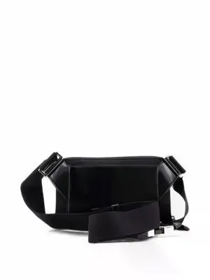 Prada Zip Around Front Pocket Re-nylon With Leather Belt Bag