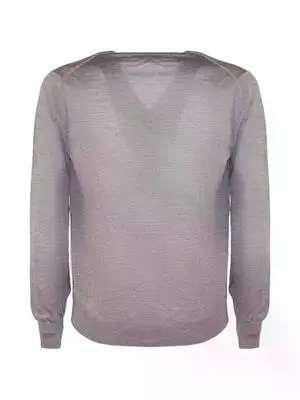 KANGRA V-neck Button-down Wool Cardigan