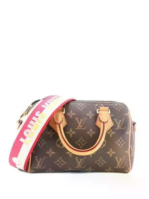 LOUIS VUITTON Speedy Bandouliere Bag Monogram Canvas 20 Crossbody Bag - Brown
