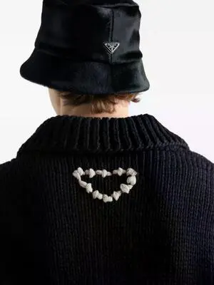 Prada Wool And Cashmere Zipper Cardigan