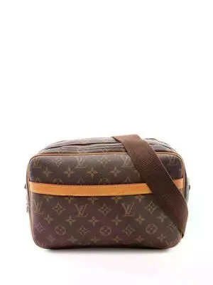 LOUIS VUITTON 2003 Monogram Reporter Pm Crossbody Bag - Brown