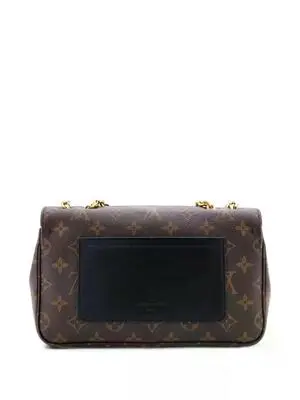 LOUIS VUITTON Marceau Handbag Monogram Canvas With Leather Shoulder Bag - Black