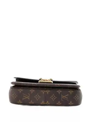 LOUIS VUITTON Marceau Handbag Monogram Canvas With Leather Shoulder Bag - Black