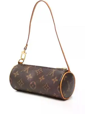 LOUIS VUITTON 1990-2010 Monogram Papillon Pochette Handbag - Brown
