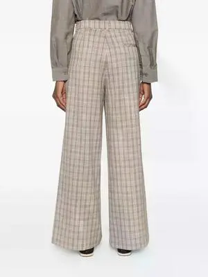 ELEH Check Pleated Trousers