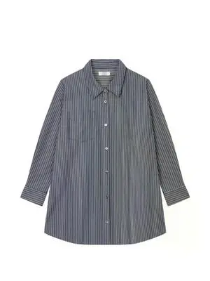 STUDIO TOMBOY Vertical-stripe Draped Shirt
