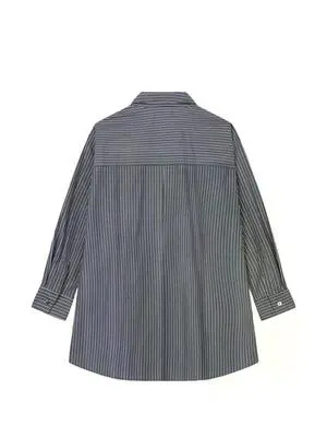 STUDIO TOMBOY Vertical-stripe Draped Shirt