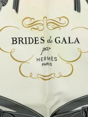 Hermès 20th Century Brides De Gala Silk Scarf 90 Scarves - White