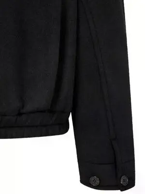 STUDIO TOMBOY Button-up Felted Bomber Jacket