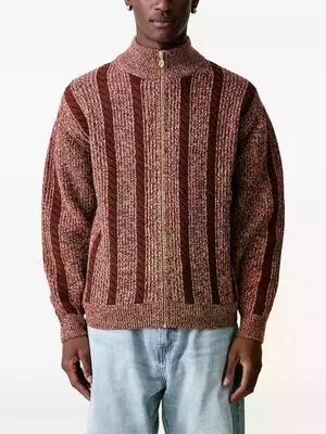Drole De Monsieur Cable-knit Zip-up Cardigan