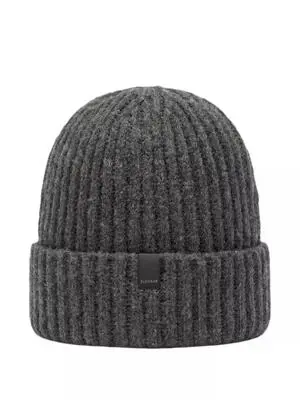 SLOWEAR Ribbed-knit Beanie Hat - Grey
